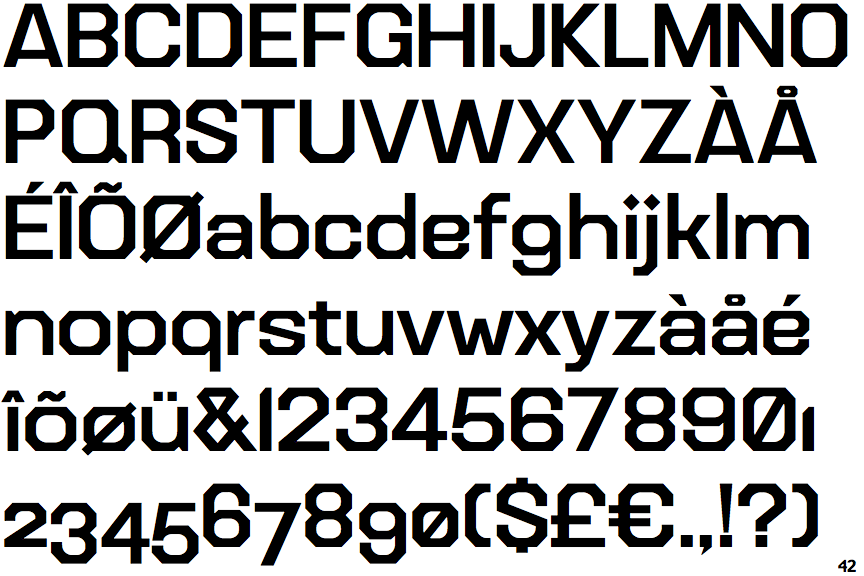 Identifont - F37 Stout Bold Expanded