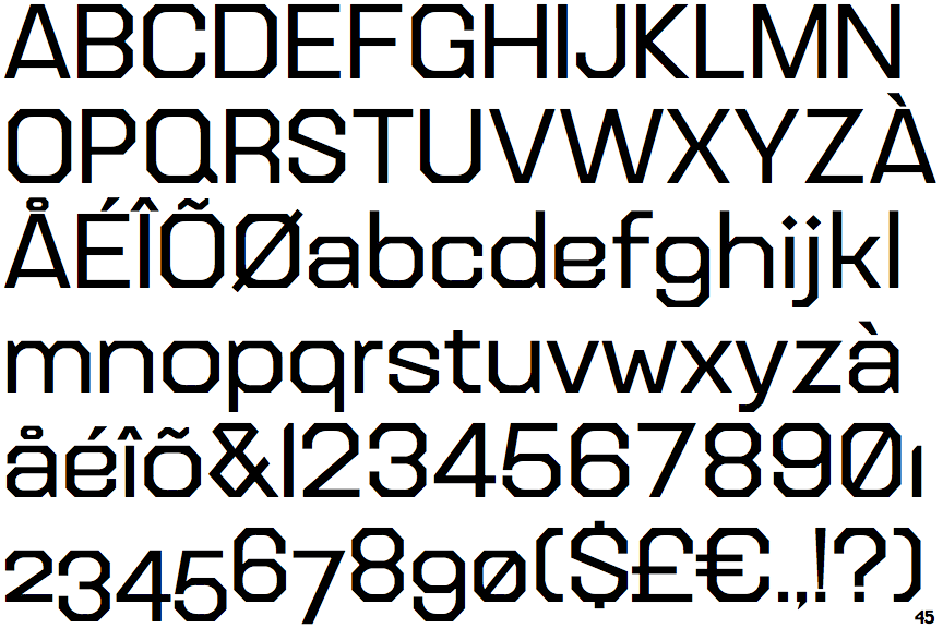 Identifont - F37 Stout Expanded