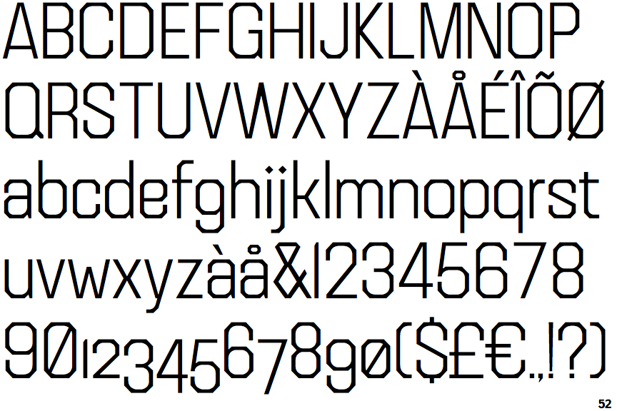 Identifont - F37 Stout Thin