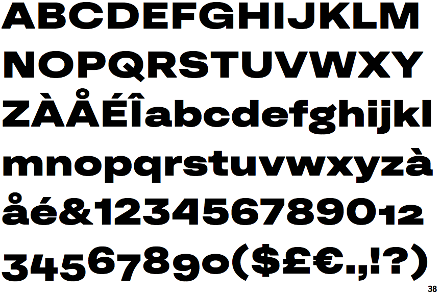 Identifont - F37 Zagma Black Expanded