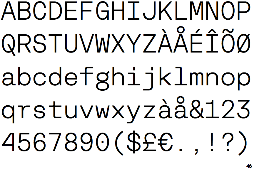 Identifont - F37 Zagma Mono Light