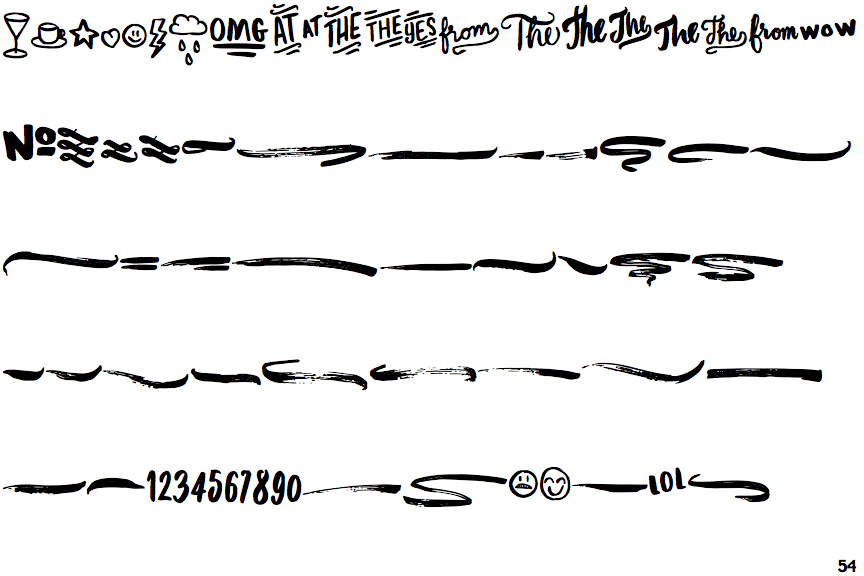 Identifont - Brush Marker Extras