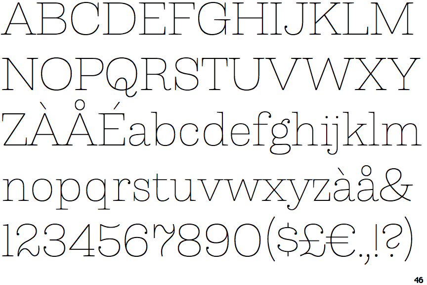 Identifont - Capital Serif Thin
