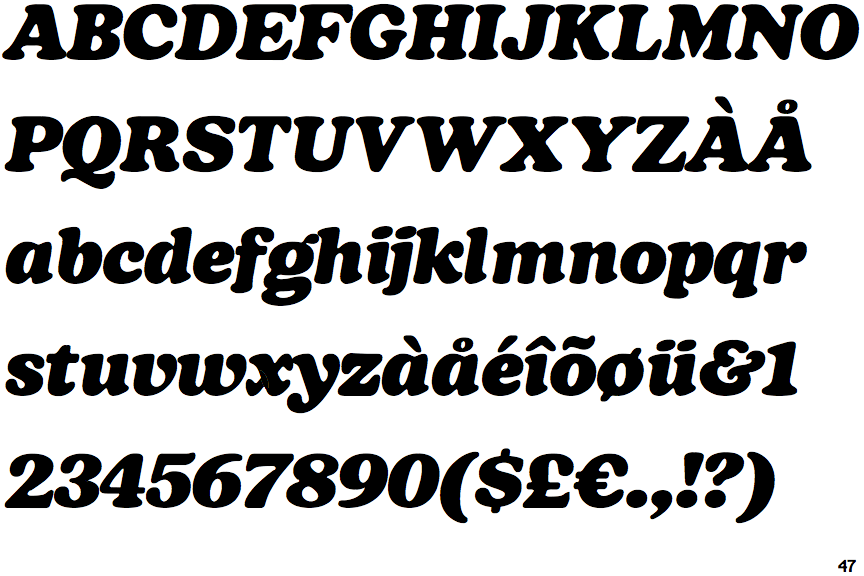 Identifont - Chunk Black Italic