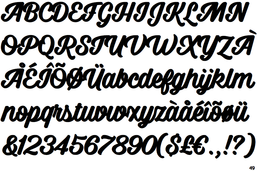 Identifont - Corner Deli Script Shadow