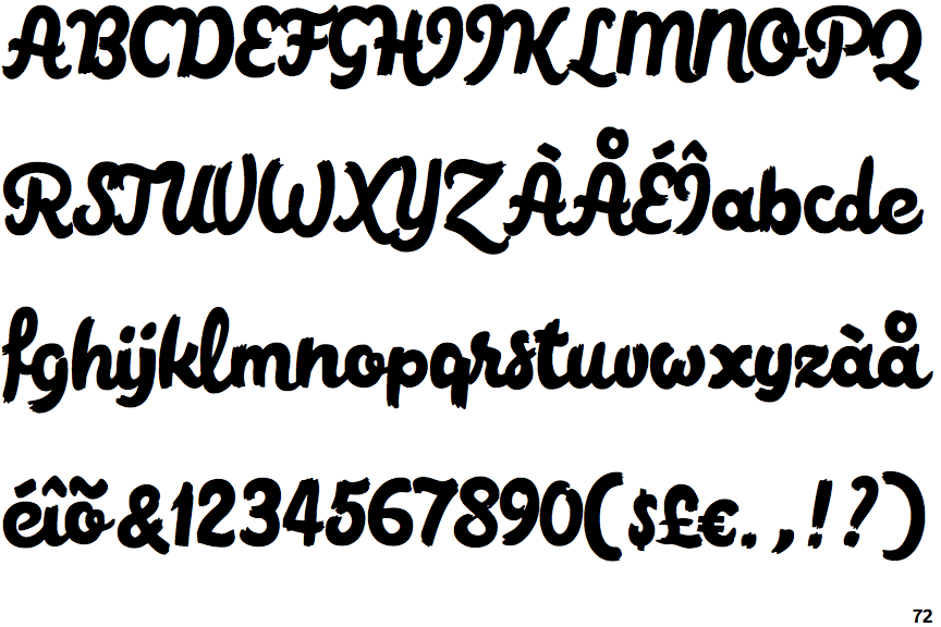 Identifont - Poster Brush Script