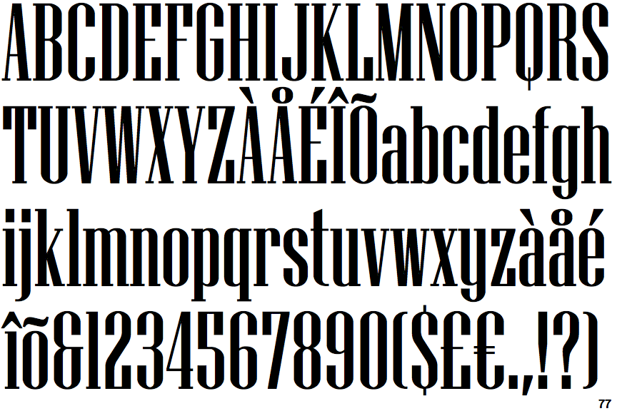 Identifont - Niagara Solid