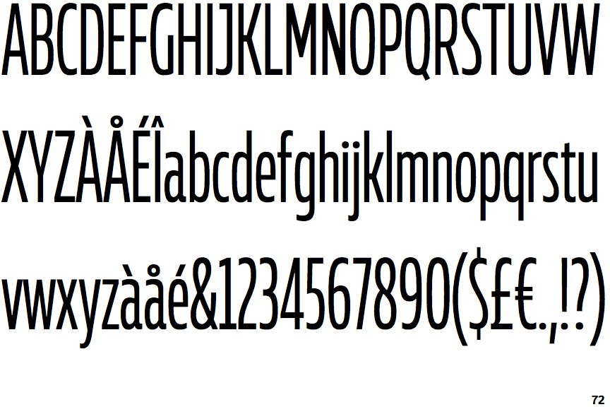 Identifont - Muller Next Extra Condensed