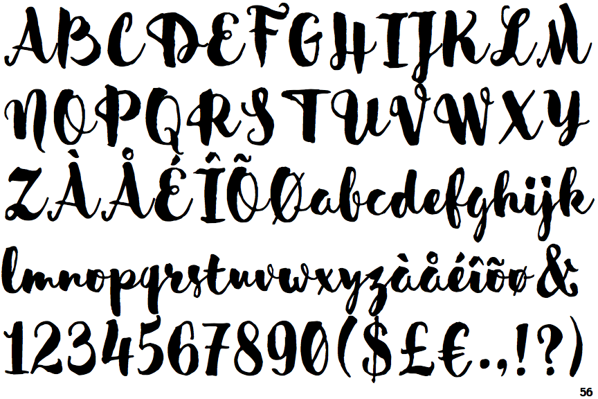 Identifont - Sensa Brush Fill