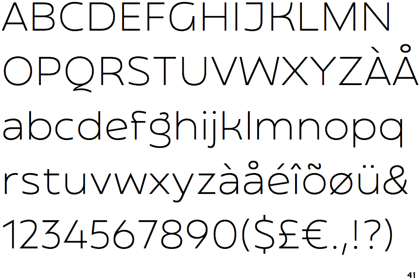 Identifont - Transforma Sans Extra Light