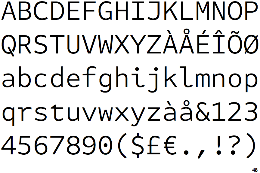 Identifont - FF Attribute Mono Light