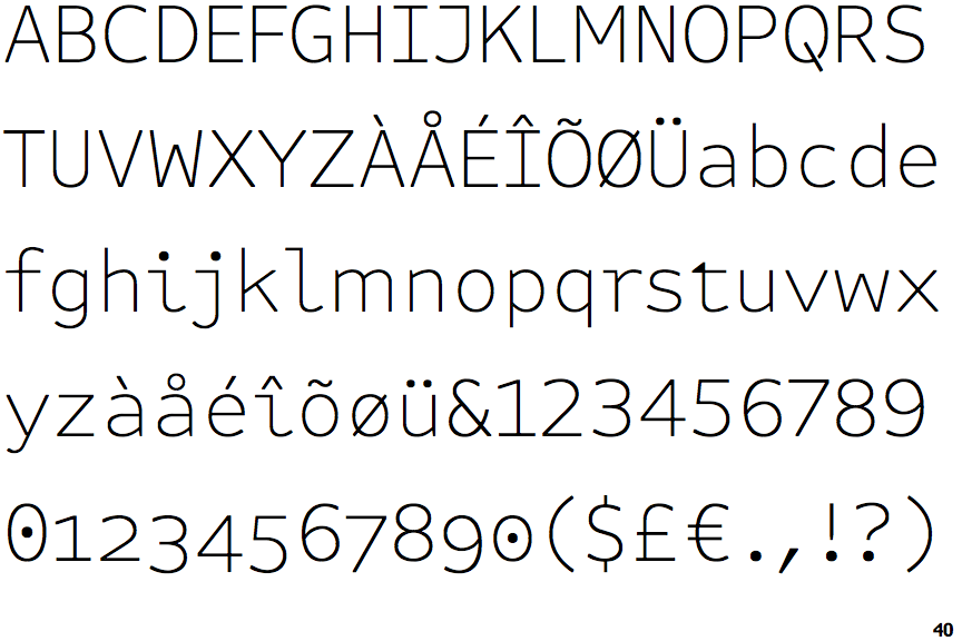 Identifont - FF Attribute Text Thin