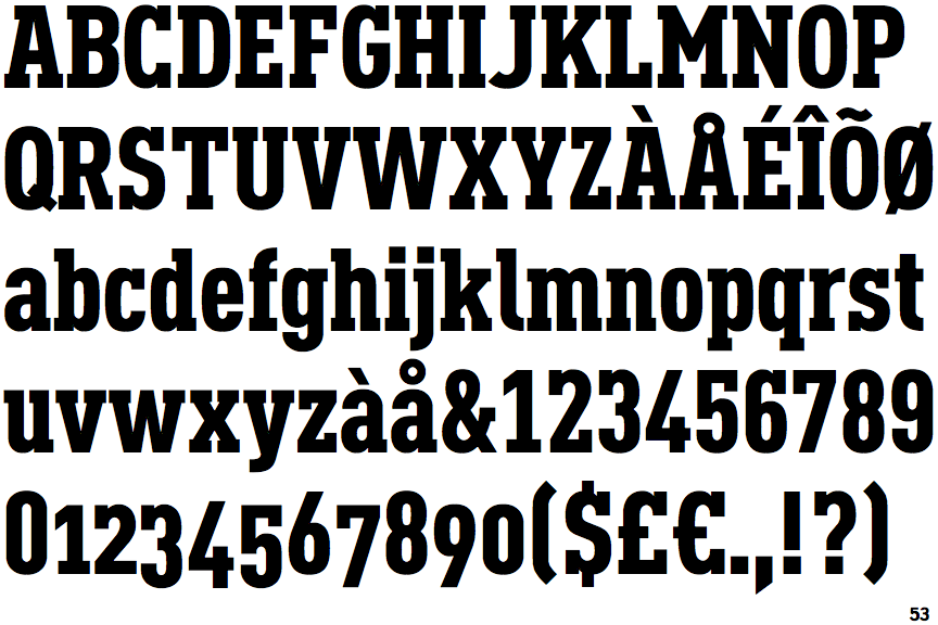Identifont - FF DIN Slab Condensed Black