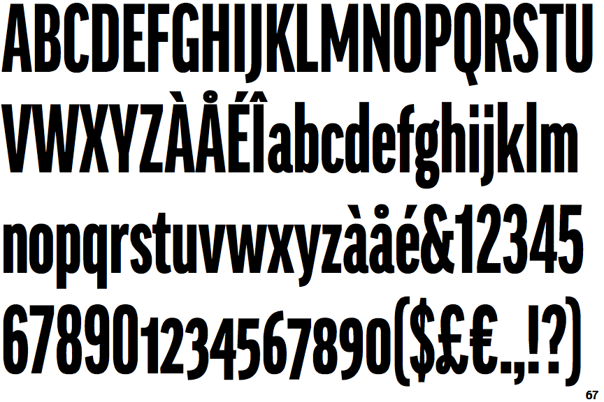Identifont - FF Good Compressed Black