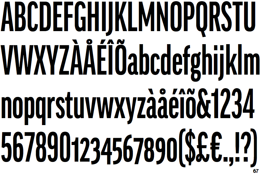 Identifont - FF Good Compressed Bold
