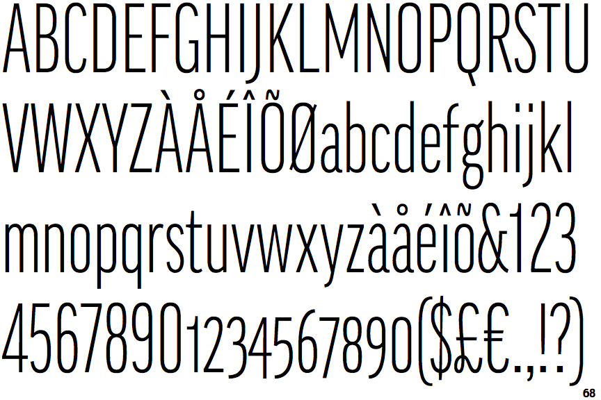 Identifont - FF Good Compressed Light