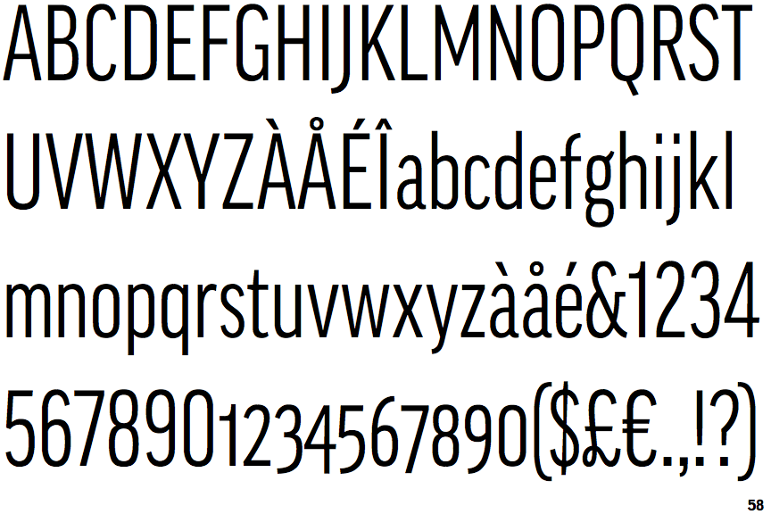 Identifont - FF Good Extra Condensed