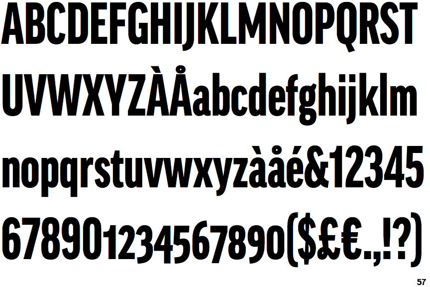Identifont - FF Good Extra Condensed Black