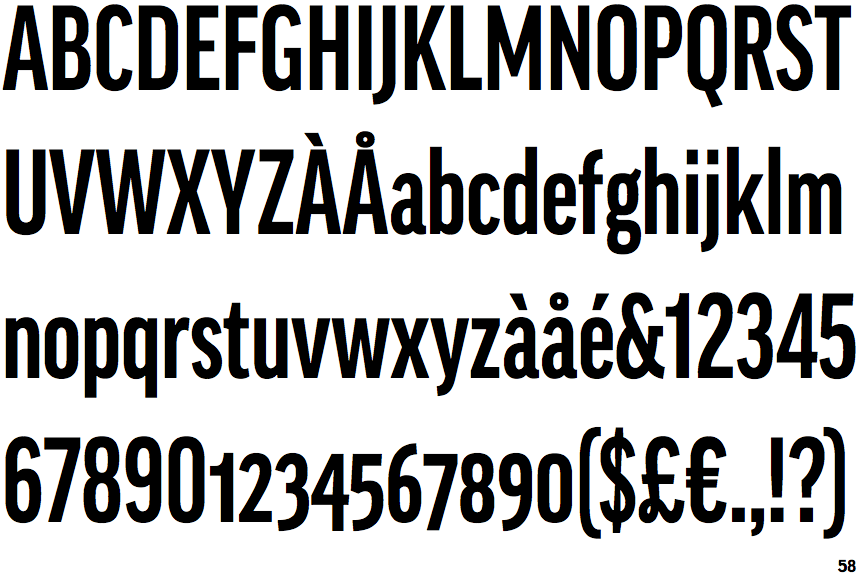 Identifont - FF Good Extra Condensed Bold