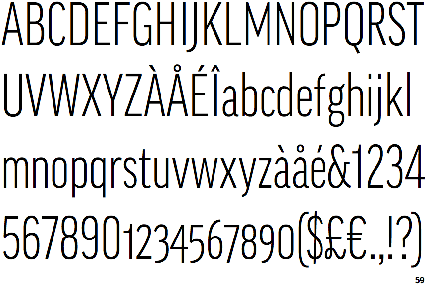 Identifont - FF Good Extra Condensed Light