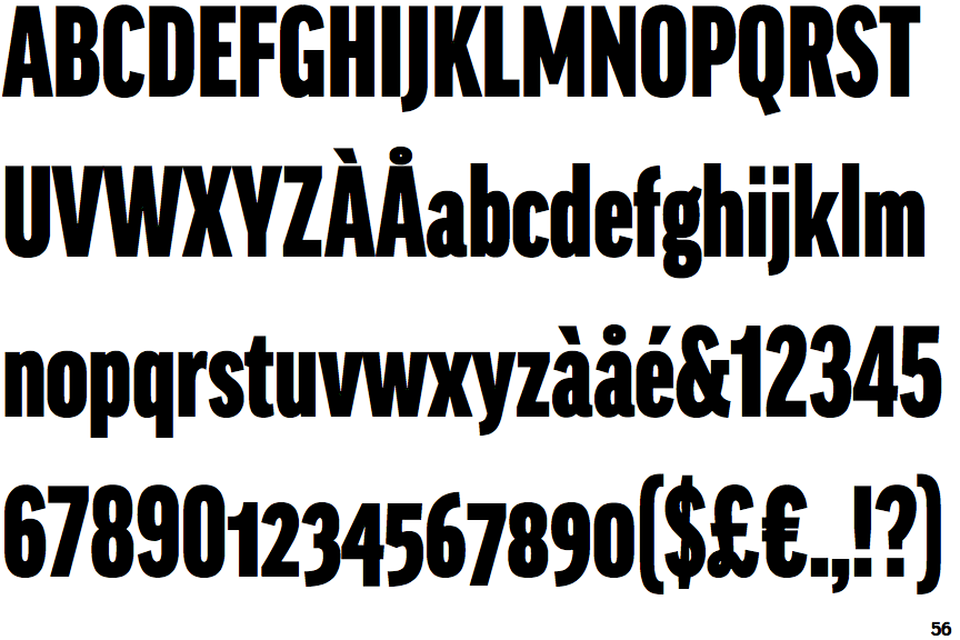 Identifont - FF Good Extra Condensed Ultra