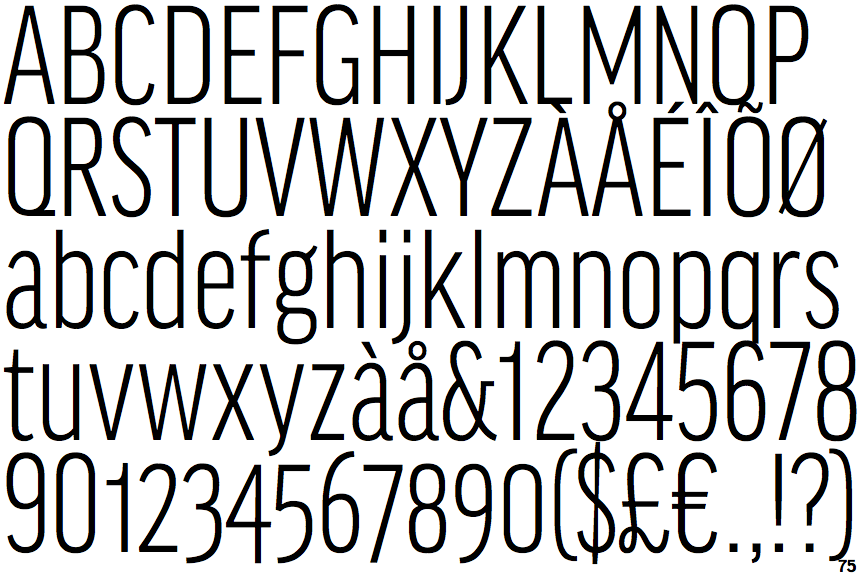 Identifont - FF Good Headline Extra Condensed Light