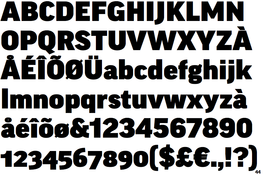 Identifont - FF Good Wide Ultra