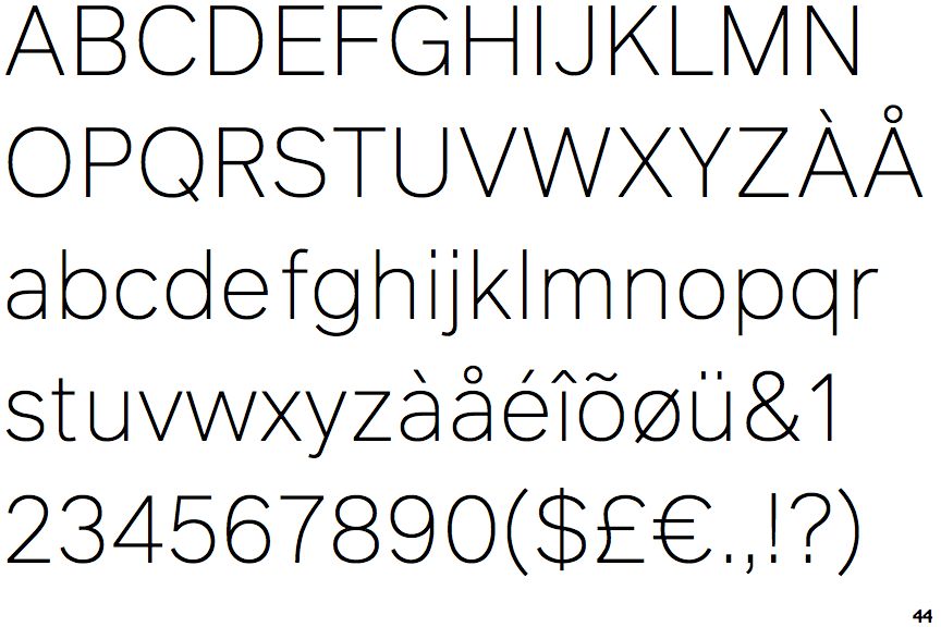 Identifont - FF Infra Extra Light