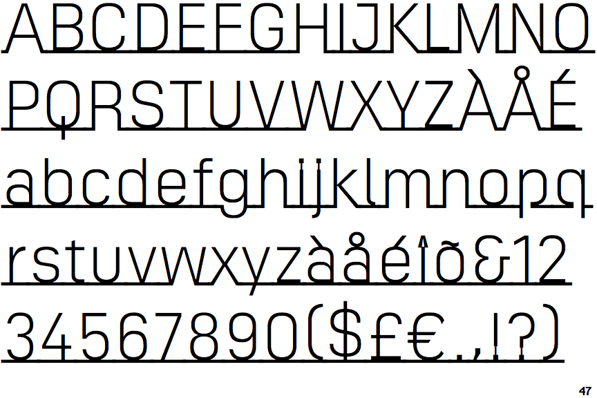 Identifont - FF Sizmo Line Light