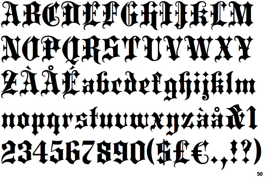 Identifont - Black Rose