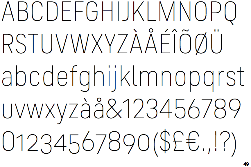 Identifont - FS Industrie Narrow Thin