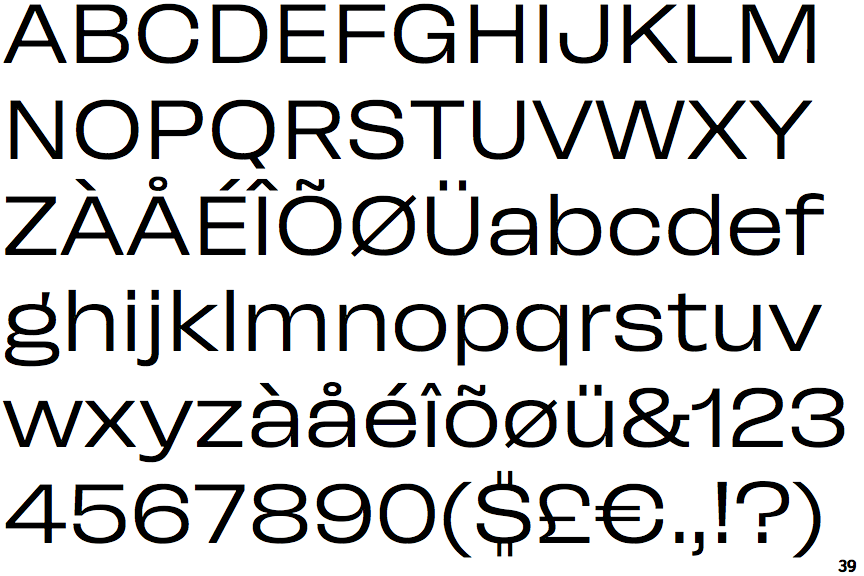 Identifont - Push Semi Wide Light