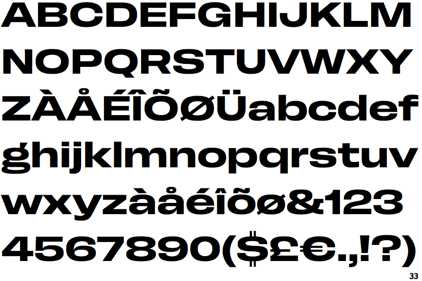 Identifont - Push Wide Bold