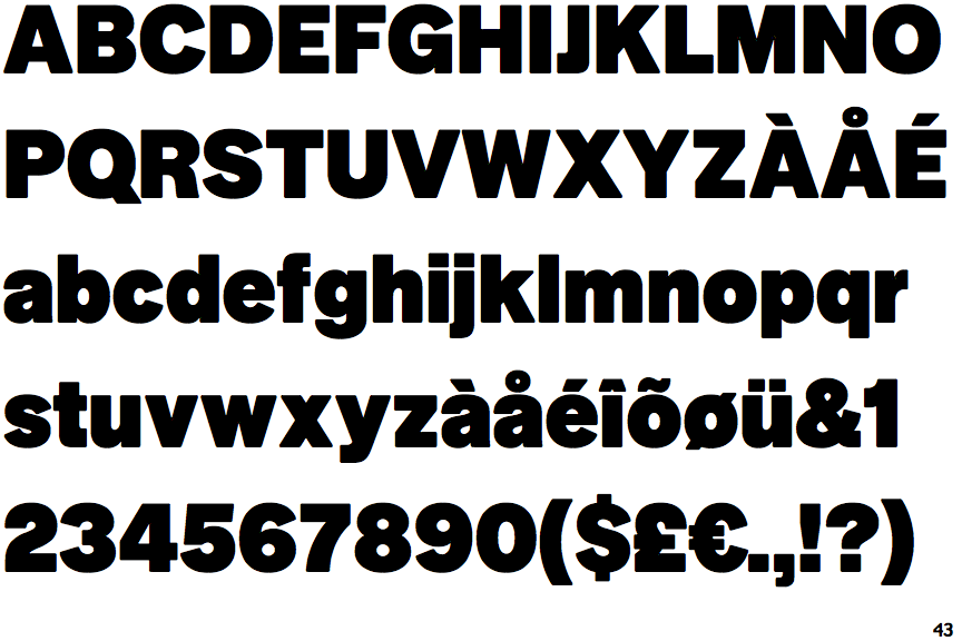 Identifont - Tausend Soft Black