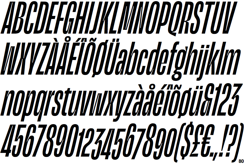 Identifont - Magnet Headline Slanted