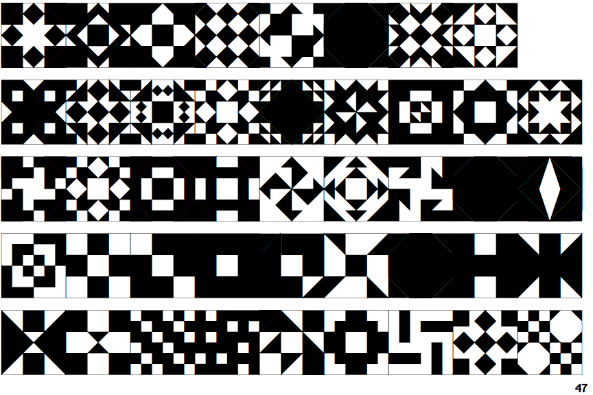 Identifont - Quilt Patterns One