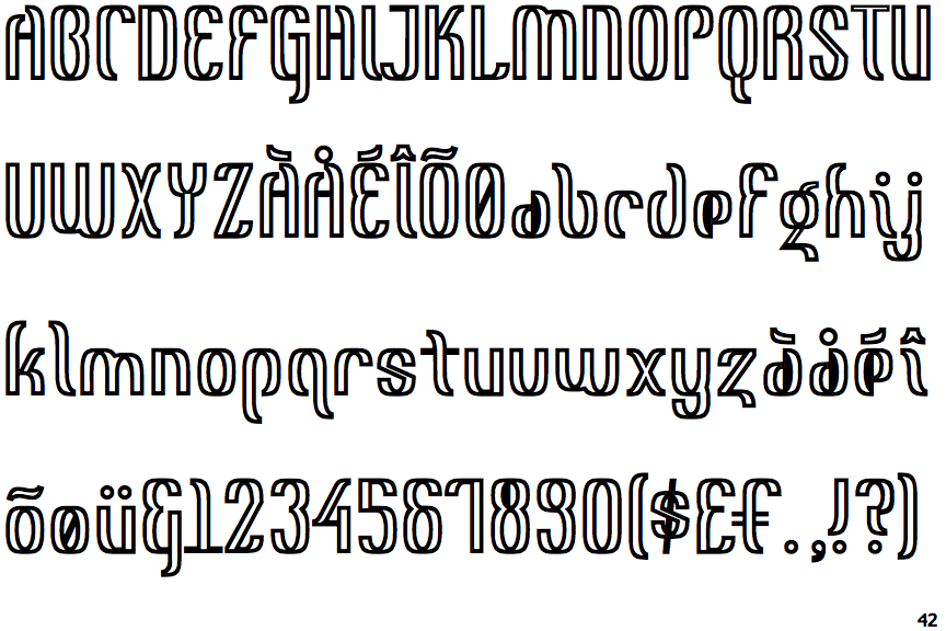 Identifont - Interrobang Sans Inline