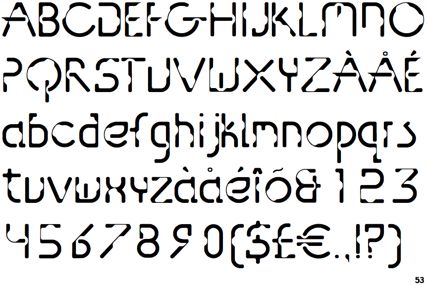 Identifont - Techno Organic Bit