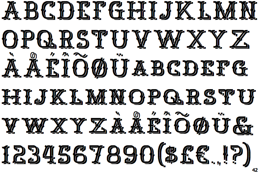 Identifont - Bamberforth Shadowed