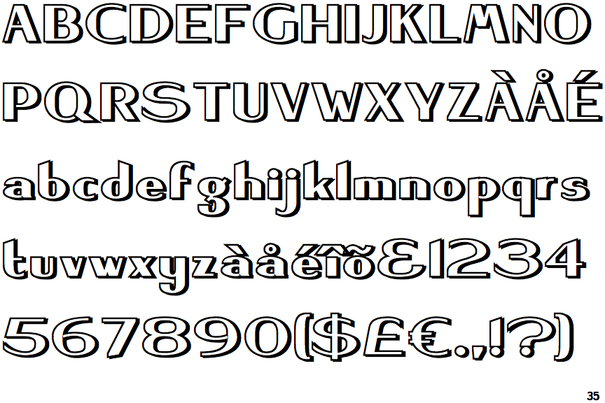 Identifont - Keynsia Shadowed