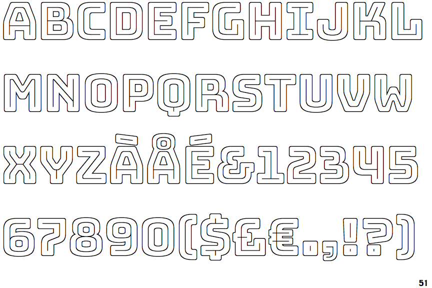 Identifont - Bungee Outline