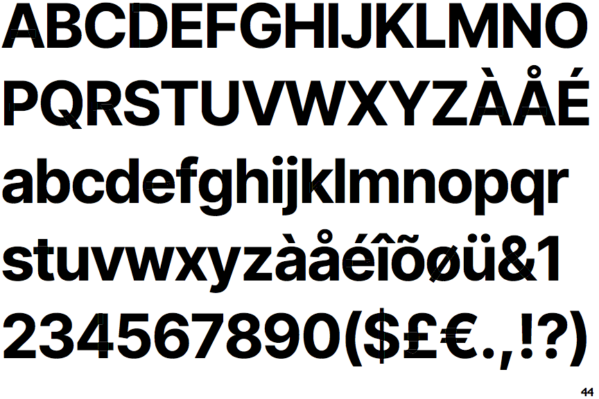 Identifont - Inter Tight Bold