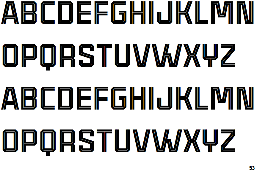 Identifont - Binaria Display Inline