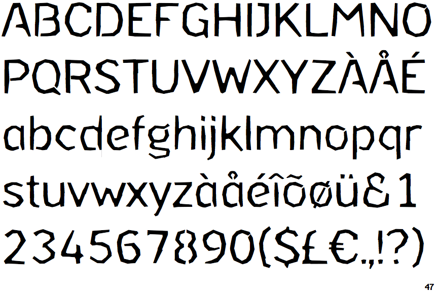 Identifont - Cut Cut Cut