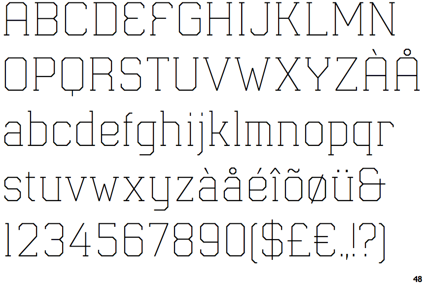 Identifont - Esquina Thin