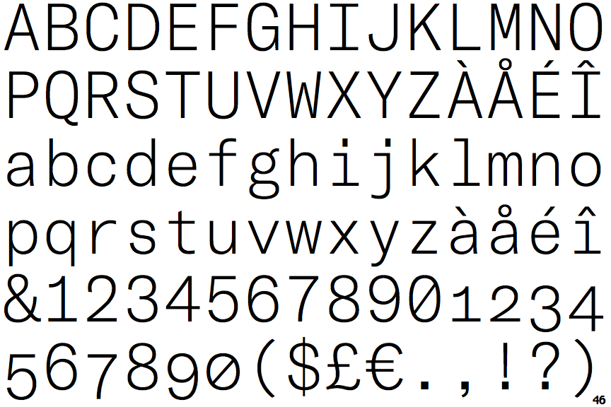 Identifont - GT America Mono Thin