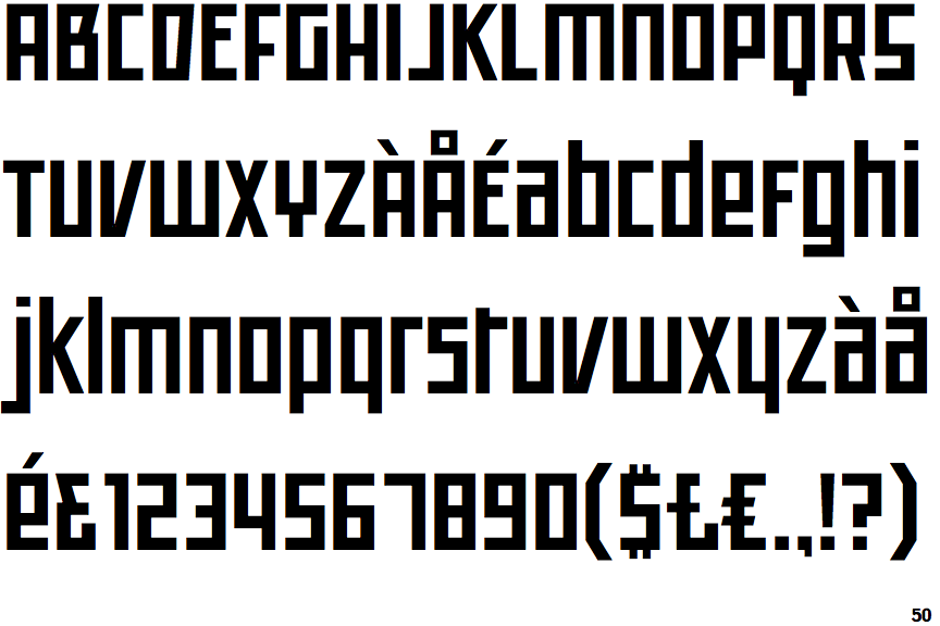 Identifont - Offroad Expanded Bold