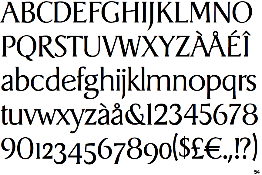 Identifont - Berglin Light