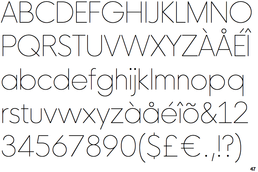 Identifont - HK Nova Thin Rounded