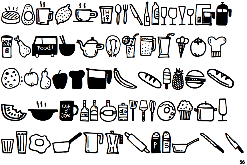 Identifont - Food Truck Doodles
